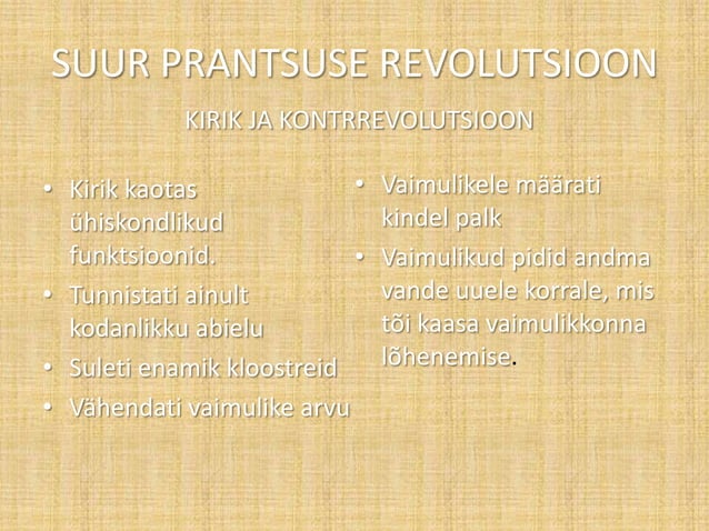 Suur prantsuse revolutsioon | PPTX