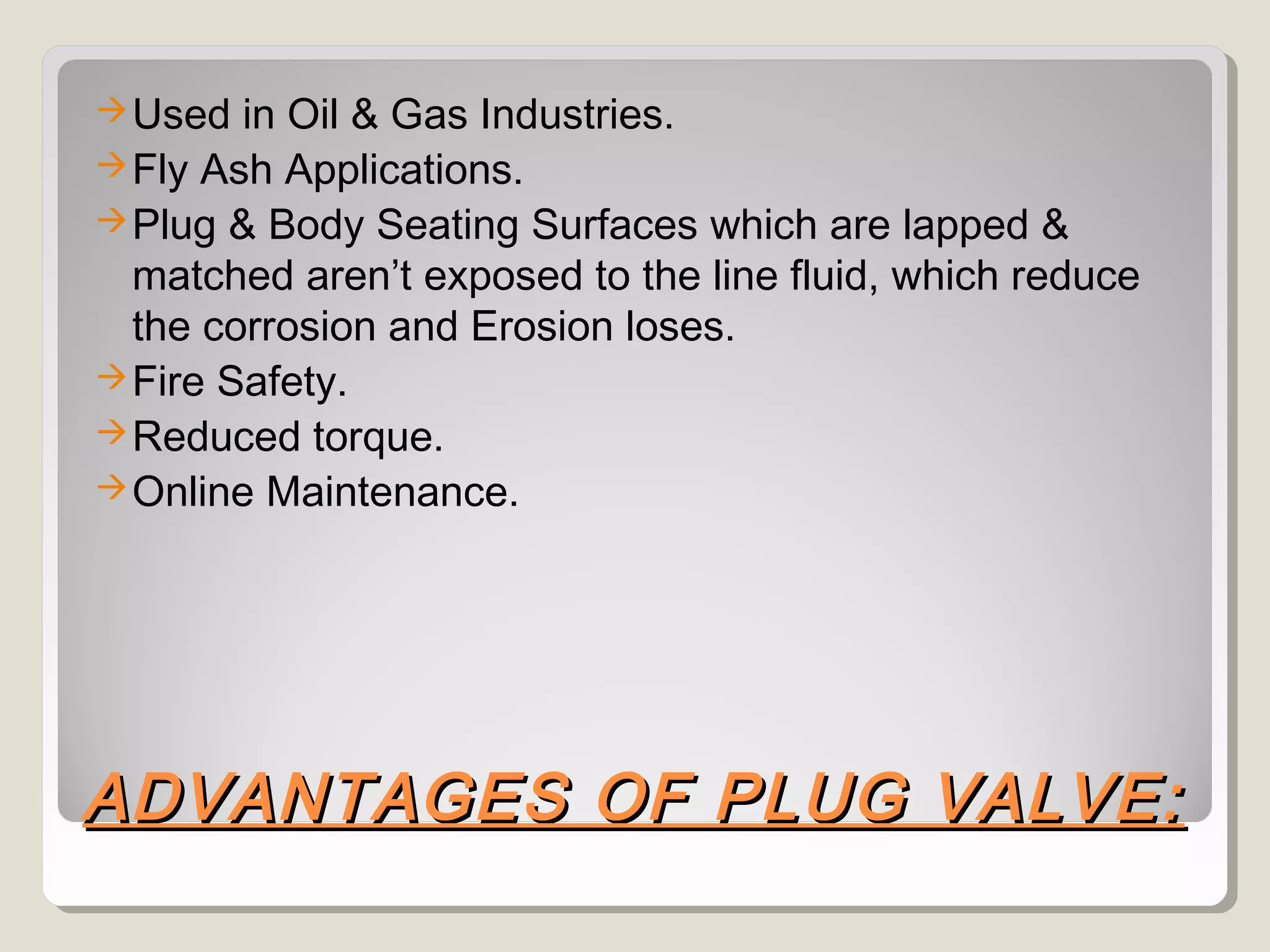VALVES AND THEIR TYPES | PPT