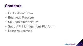 [WSO2Con EU 2017] How API Management at Suva is Helping in Reducing ...