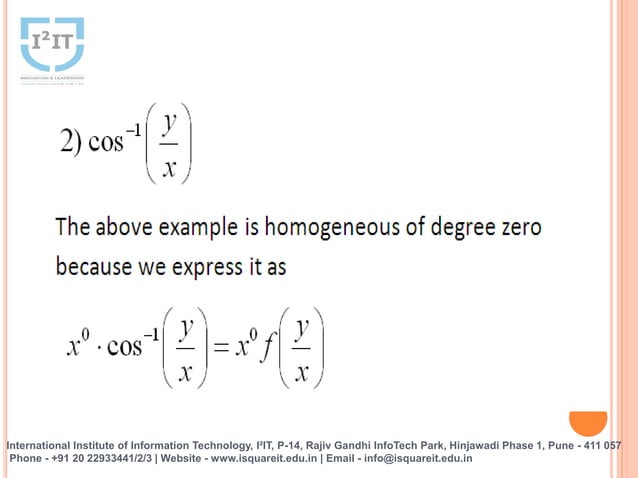Euler’s Theorem Homogeneous Function Of Two Variables | PPTX | Email | Internet
