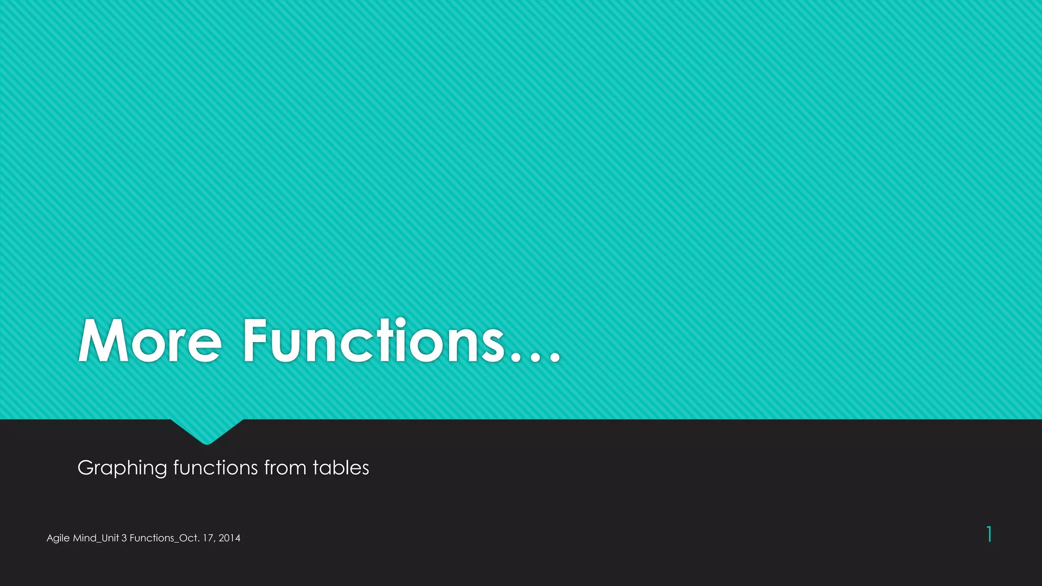 Function tables | PPT