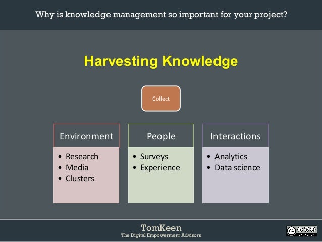 Why is knowledge management so important for your project?