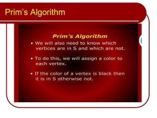 Prim's algorithm | PPTX