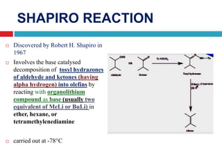 Suzuki and Shapiro reaction | PPTX