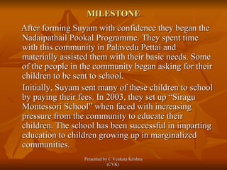 Suyam Charitable Trust, Chennai. | PPT | Daycare and Pre-School | Parenting