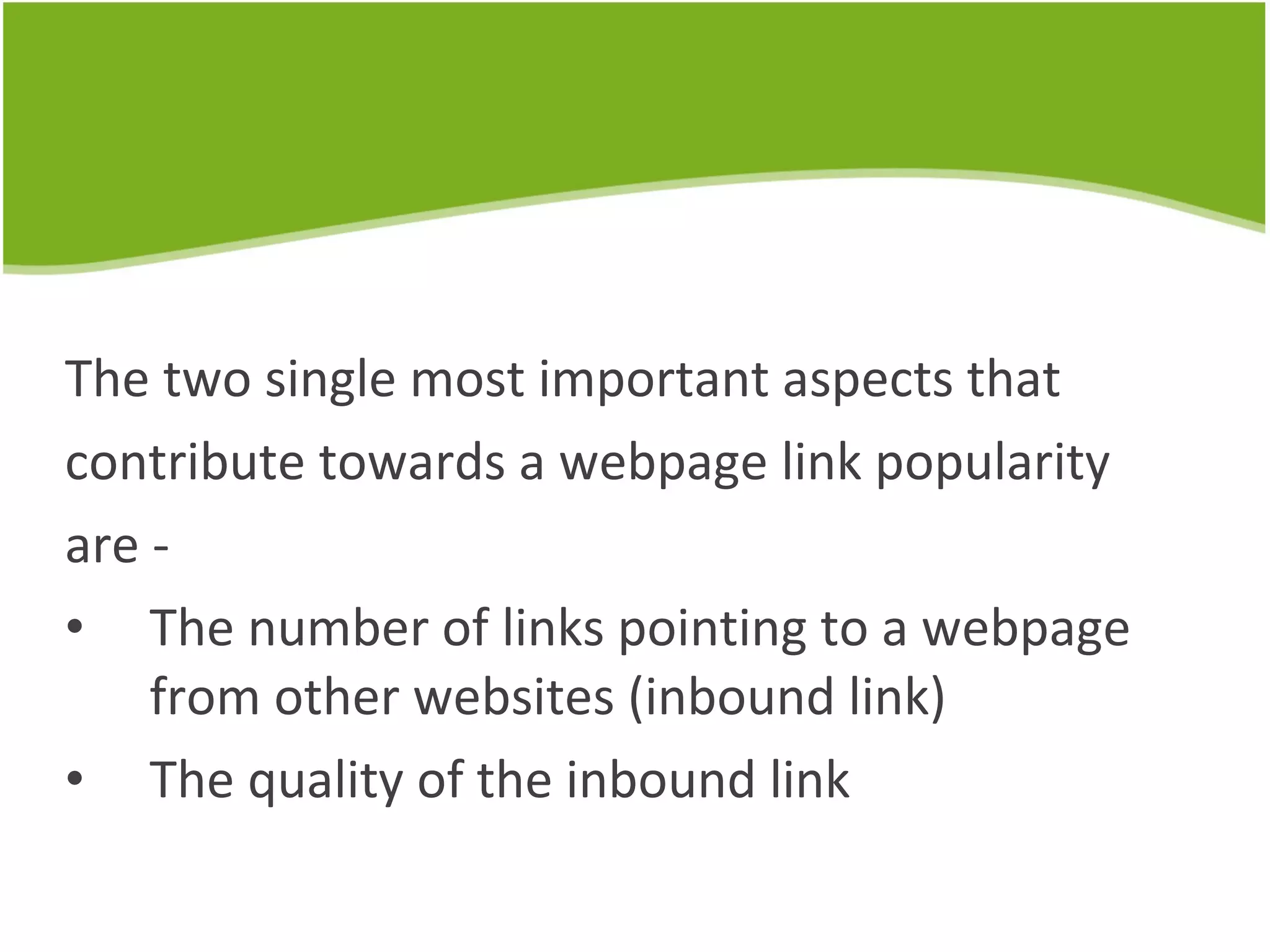 Link Popularity | PPT