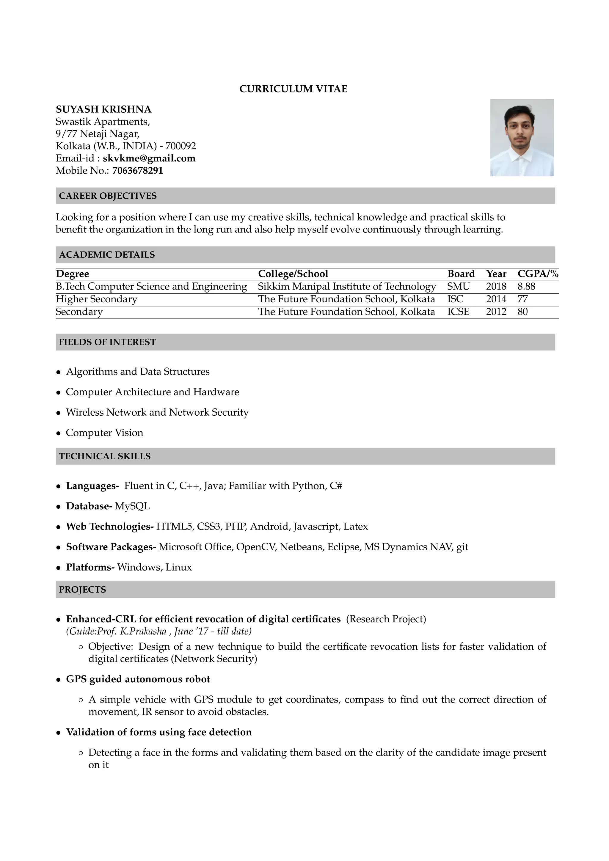 Suyash CV | PDF