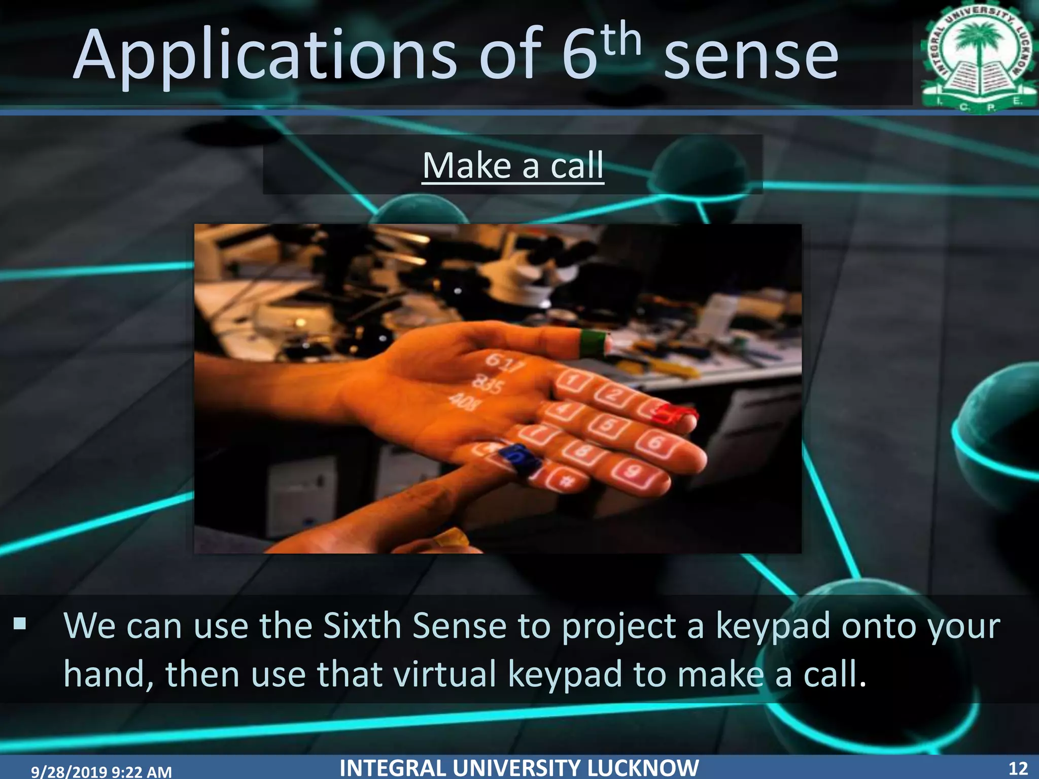 Sixth Sense Technology with gestures | PPTX