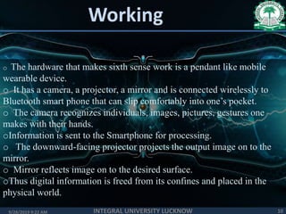 Sixth Sense Technology with gestures | PPTX