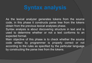 phases of compiler-analysis phase | PPT