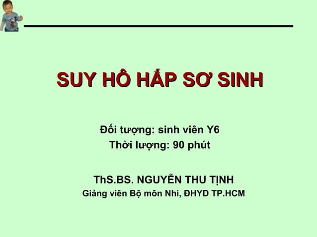 Suy hô hấp sơ sinh | PPT