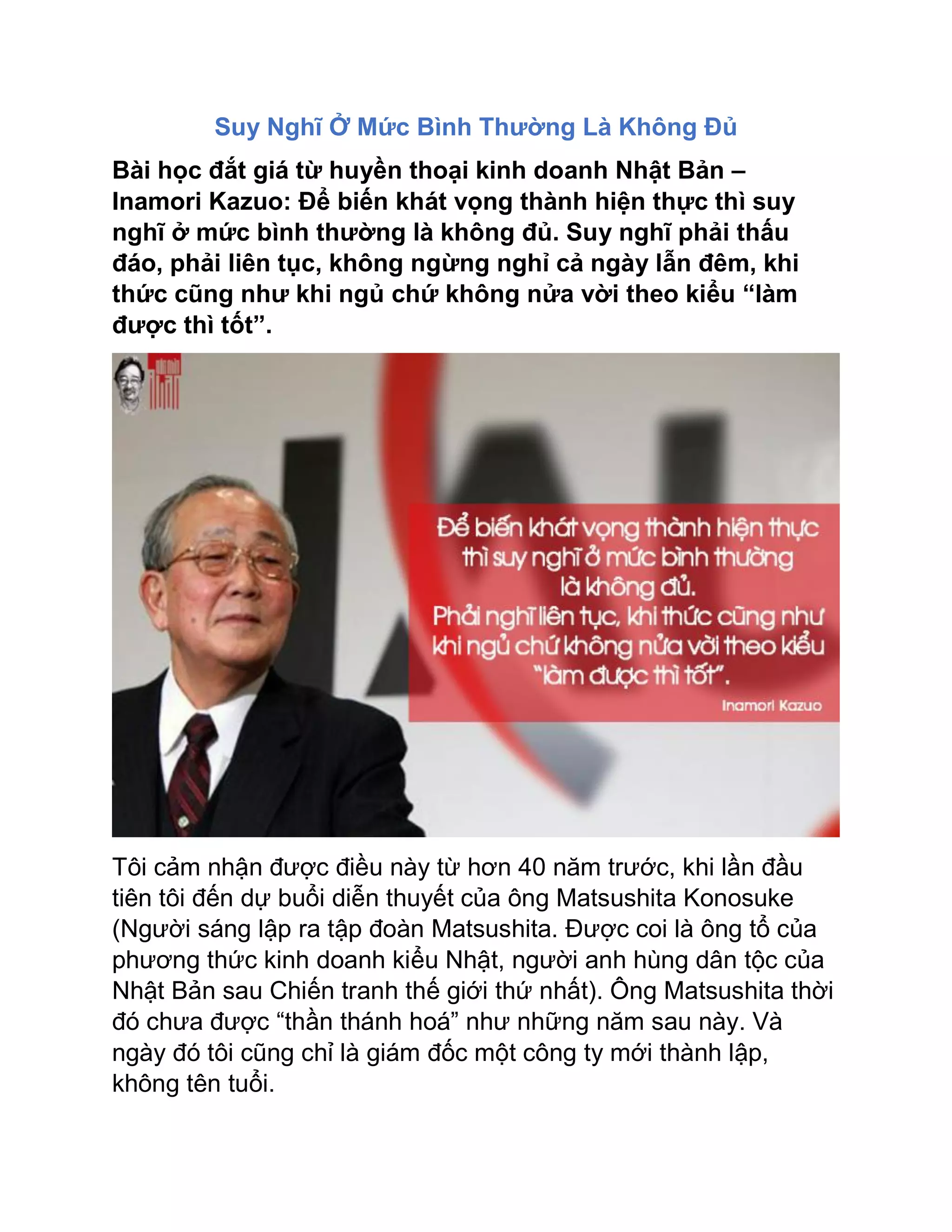 Suy nghi o muc binh thuong la khong du 1 | PDF