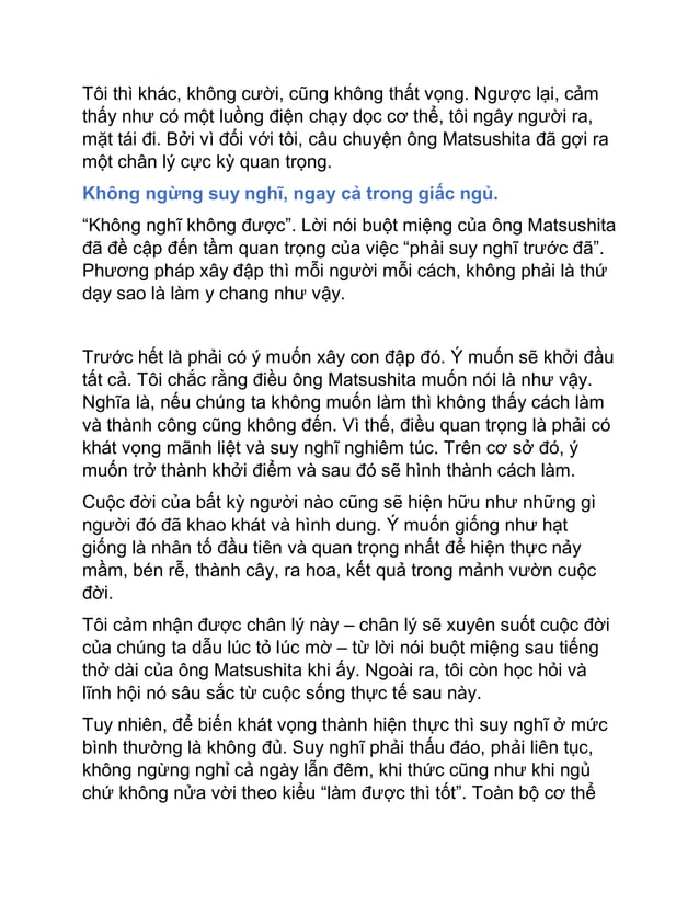 Suy nghi o muc binh thuong la khong du 1 | PDF