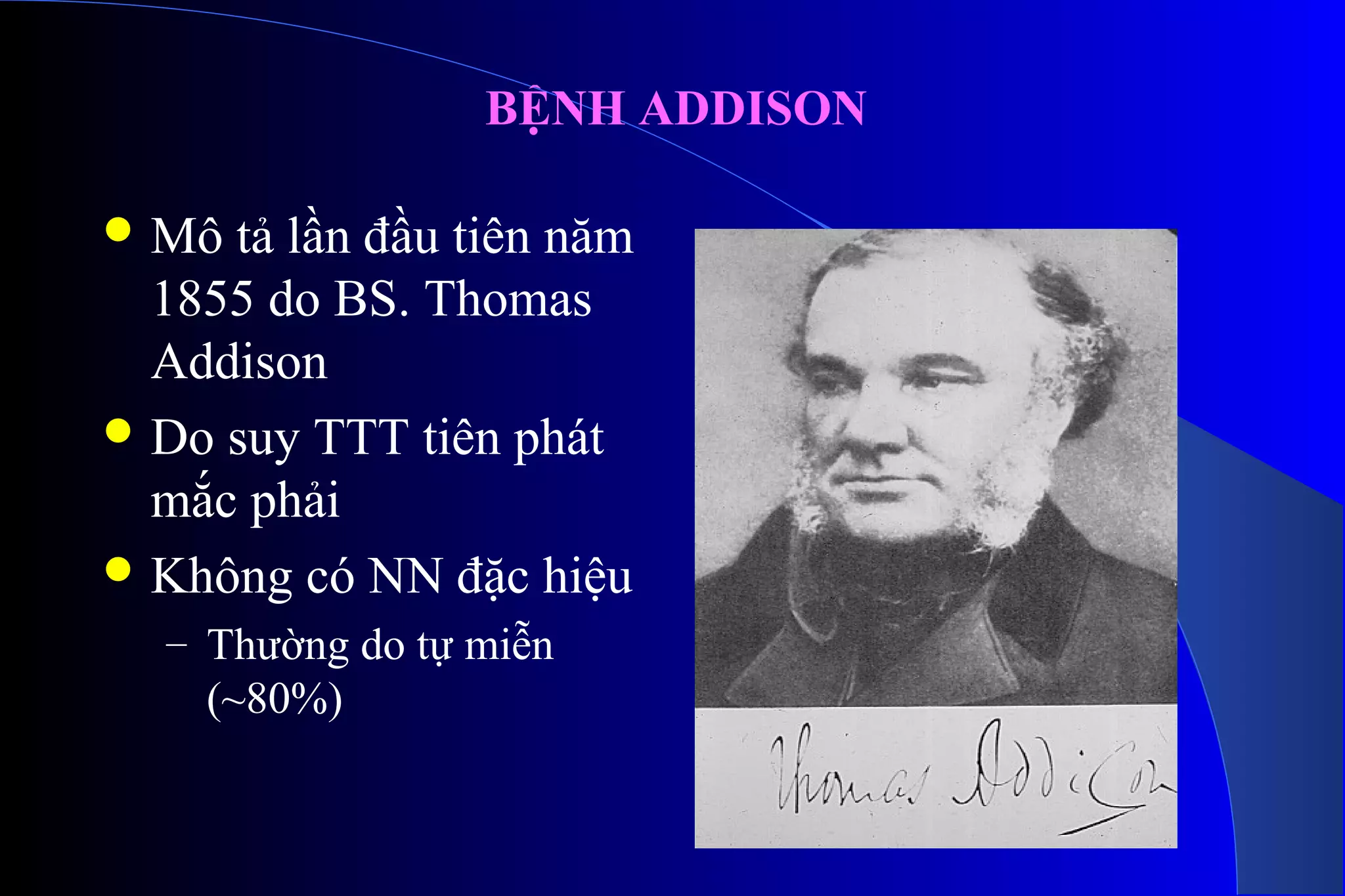 Suy thuong than addison 2016 | PPT