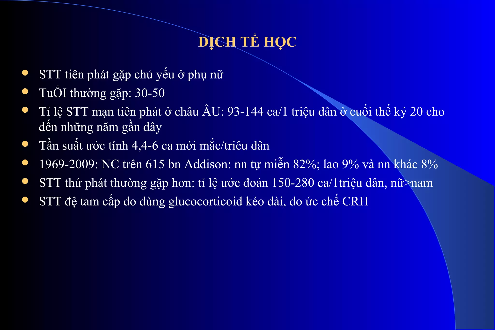 Suy thuong than addison 2016 | PPT
