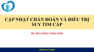 Cập nhật chẩn đoán và điều trị Suy tim cấp 2023 | PPTX