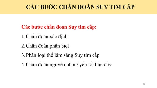 Cập nhật chẩn đoán và điều trị Suy tim cấp 2023 | PPTX