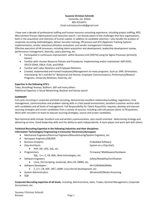 Suzanne Schmidt Resume | DOC