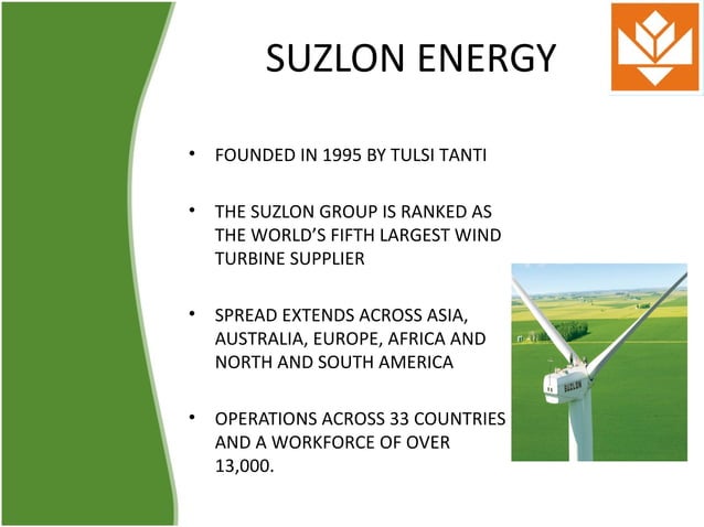Suzlon one earth | PPT | Power and Energy Industry | Industries