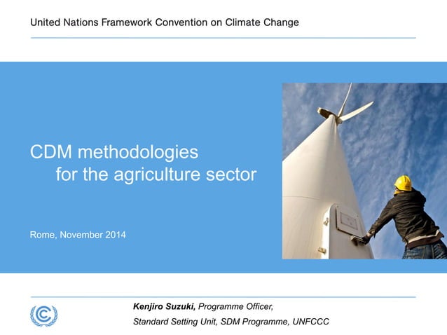 Suzuki CDM methodologies for agriculture Nov 10 2014 | PPT