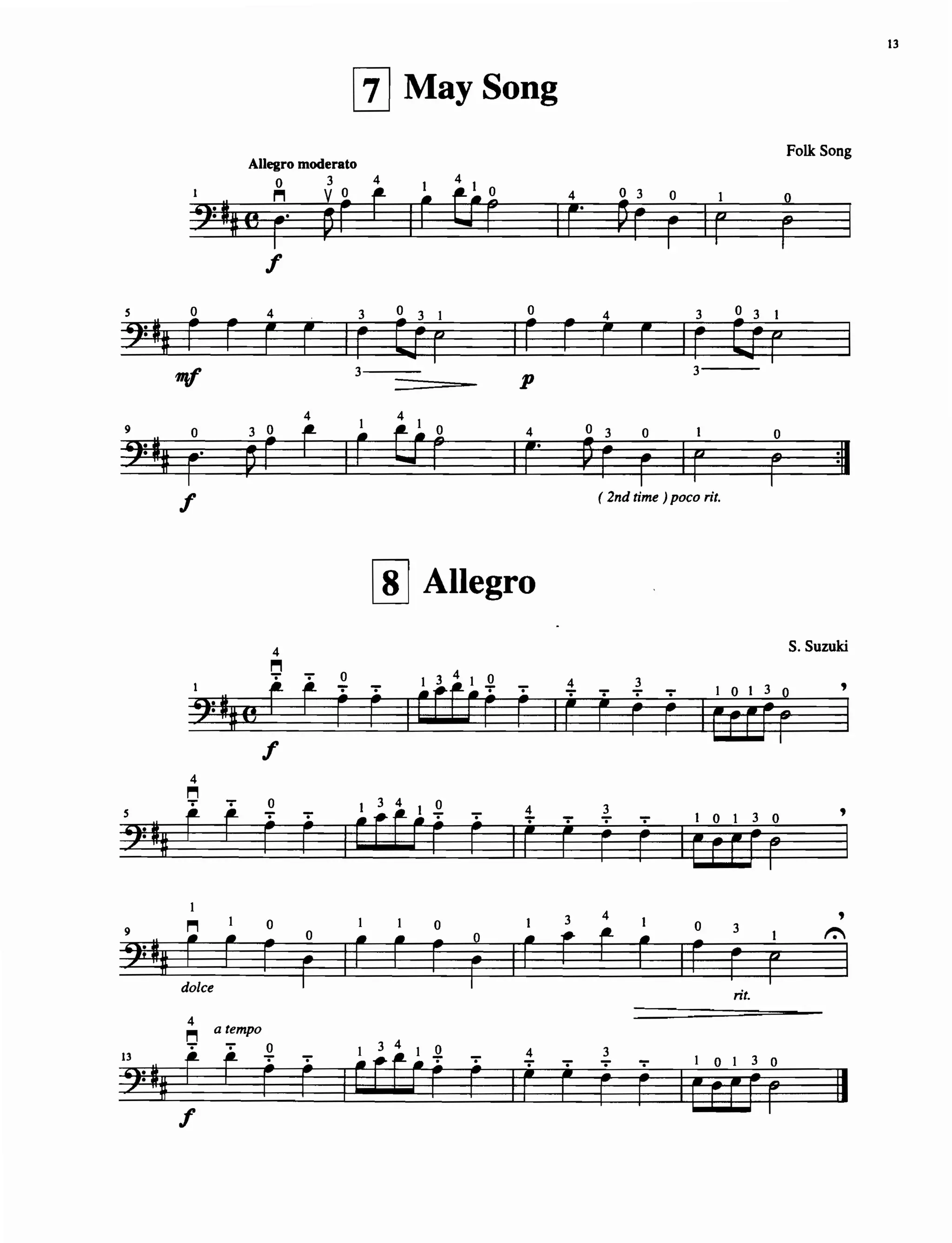 Suzuki cello school vol.1 | PDF