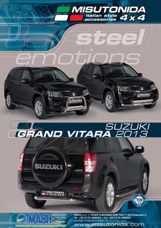 Suzuki grand vitara 2013 5 portes ce accessoires 4 x4 misutonida | PDF
