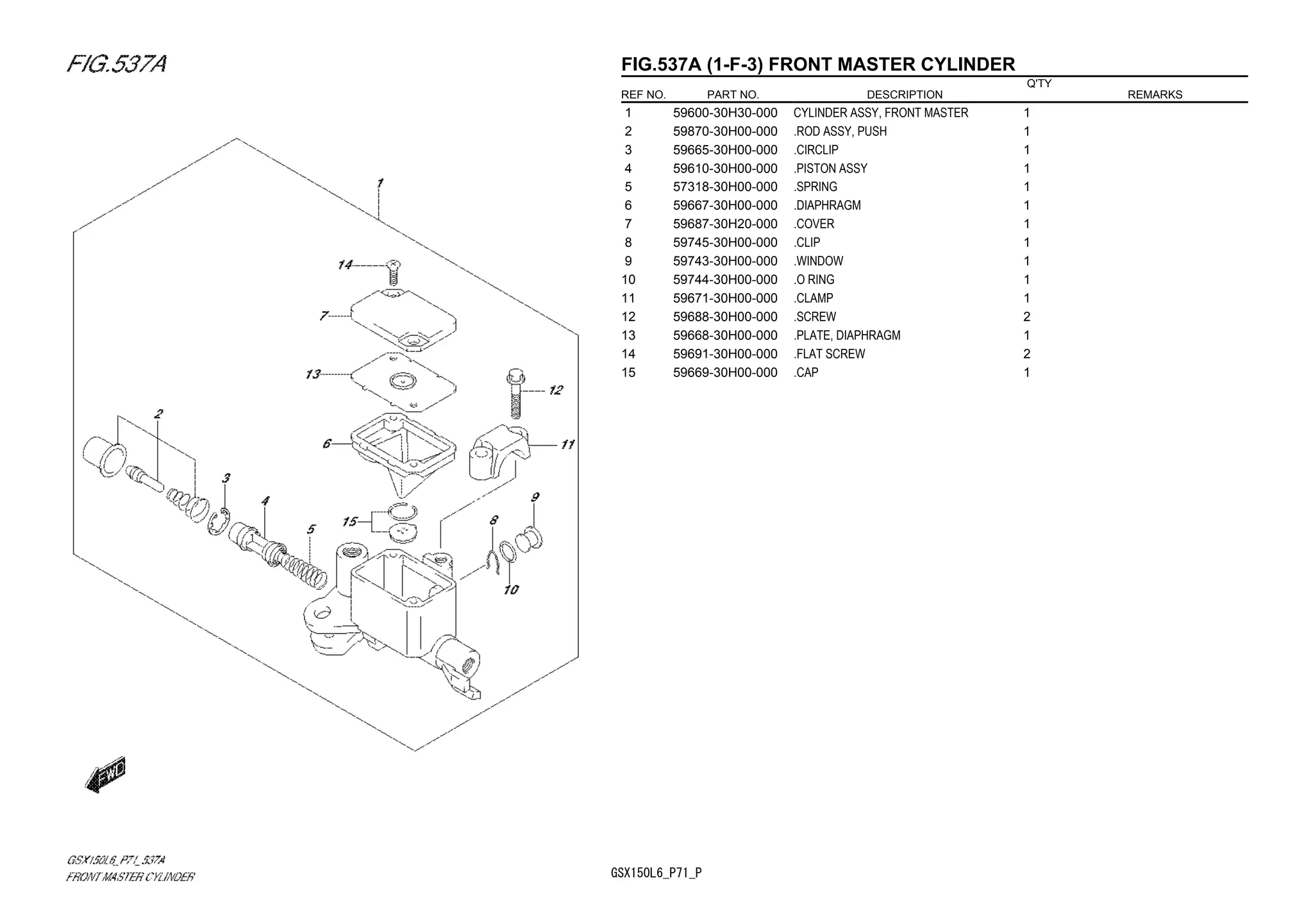 Suzuki gs 150 gixxer catalogo de partes | PDF