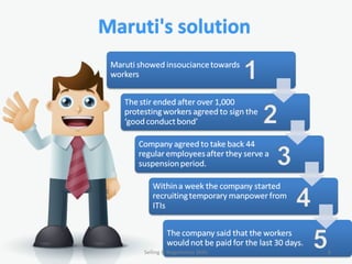 Maruti Manesar Issue | PPT