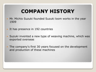 Suzuki Motor Corp | PPTX