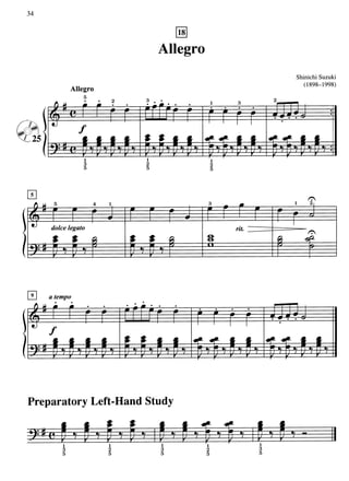 Suzuki Piano School Volume 1 New International Edition | PDF