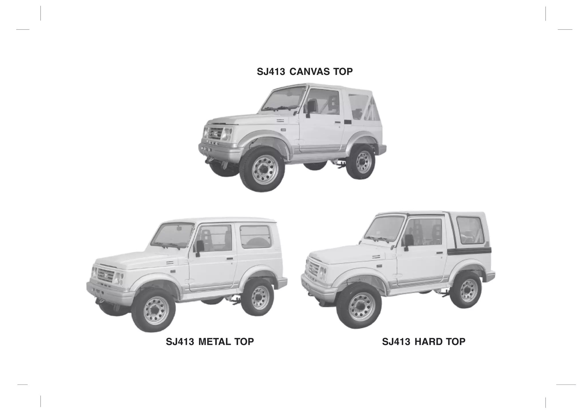 Suzuki Samurai SJ413 Parts Catalogue 2nd Edition | PDF