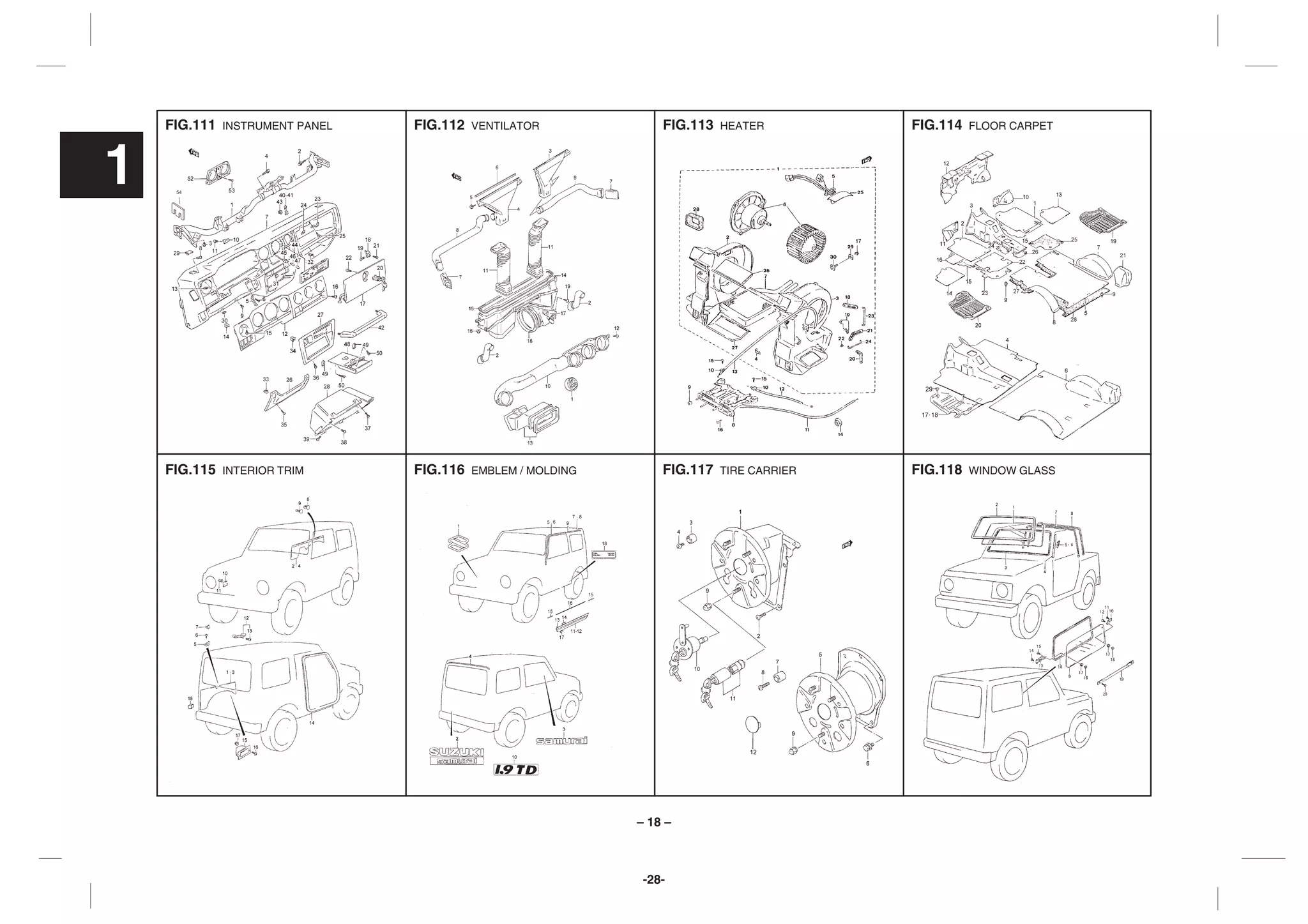 Suzuki Samurai SJ413 Parts Catalogue 3th Edition | PDF | Auto Type ...