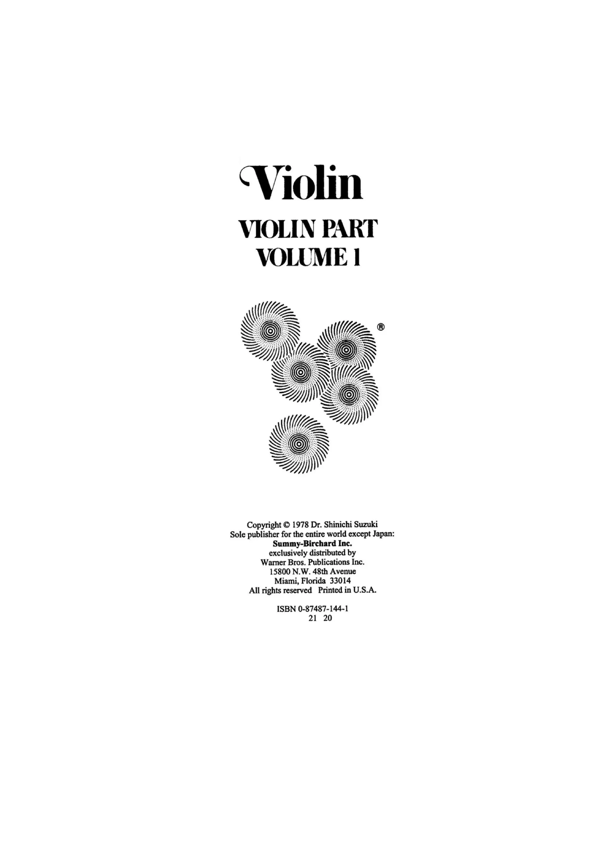 Suzuki violin method vol 01 | PDF