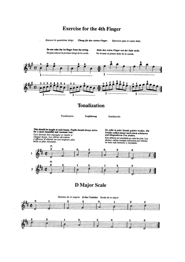 Suzuki violin method vol 01 | PDF