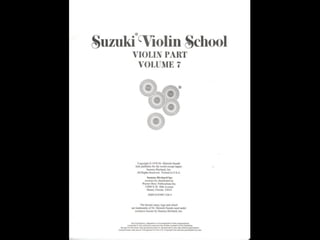 Suzuki violin method vol 07 | PDF | Musical Instruments | Hobbies ...