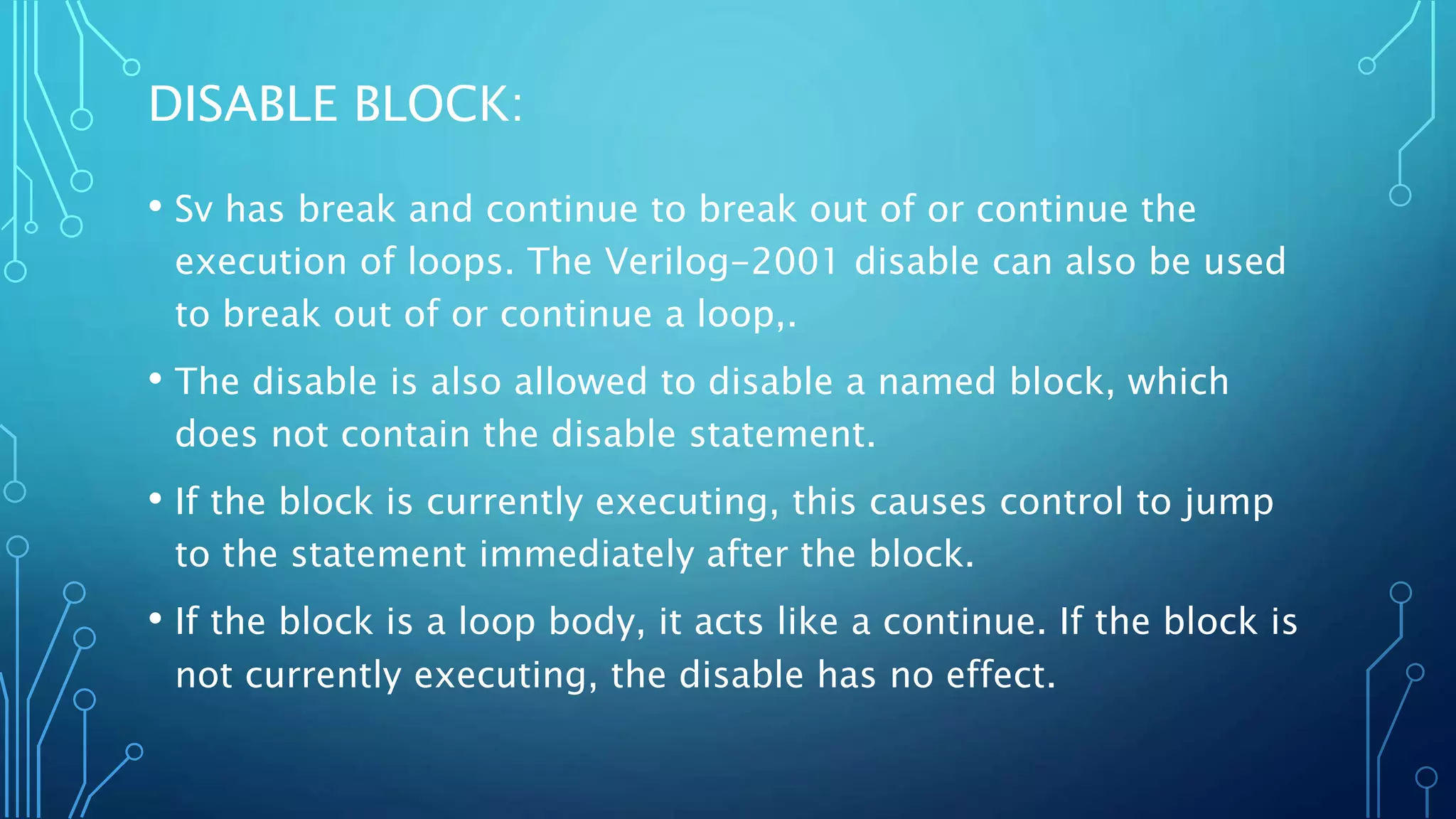 System verilog control flow | PPTX