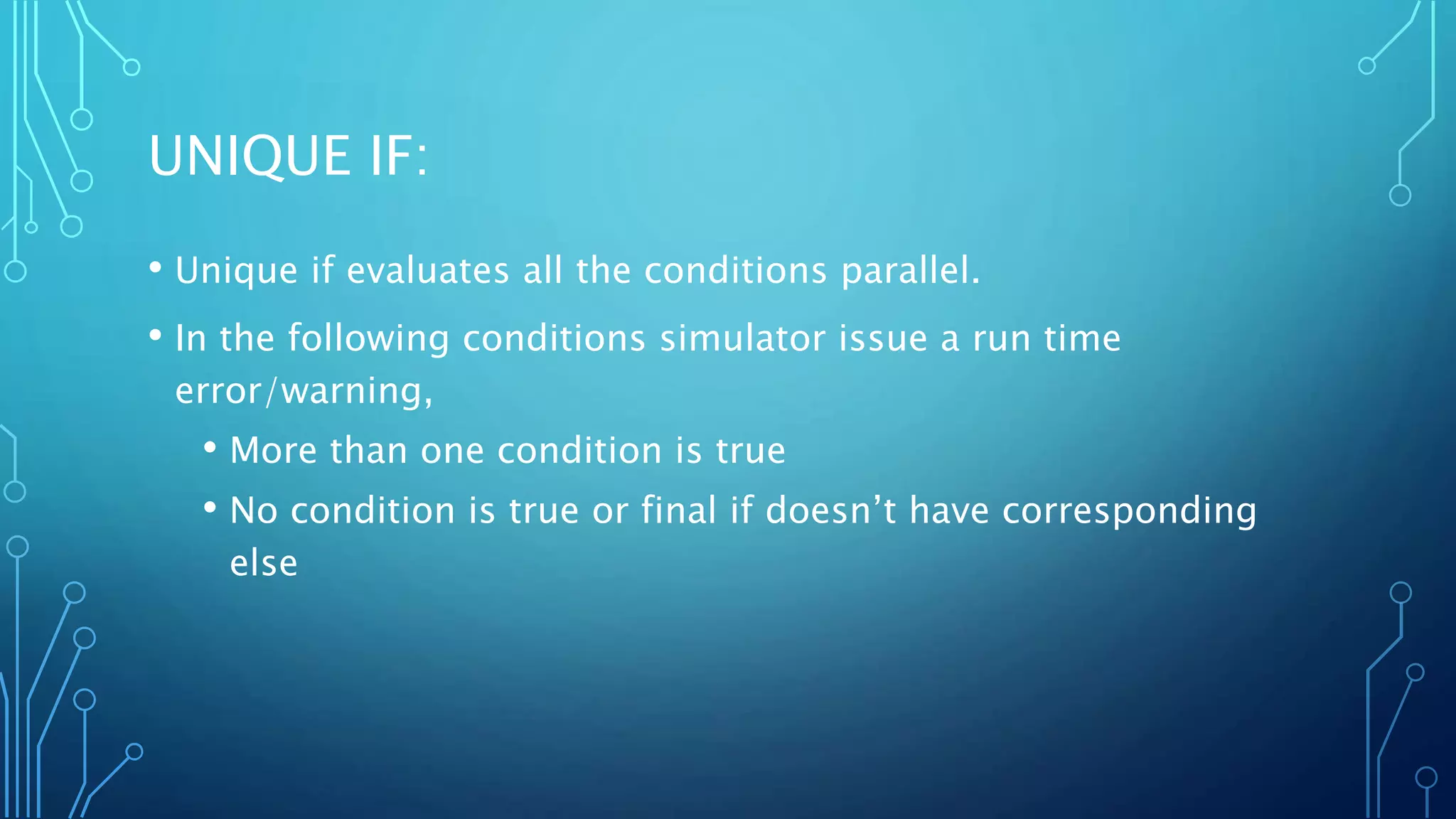 System verilog control flow | PPTX