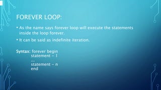 System verilog control flow | PPTX