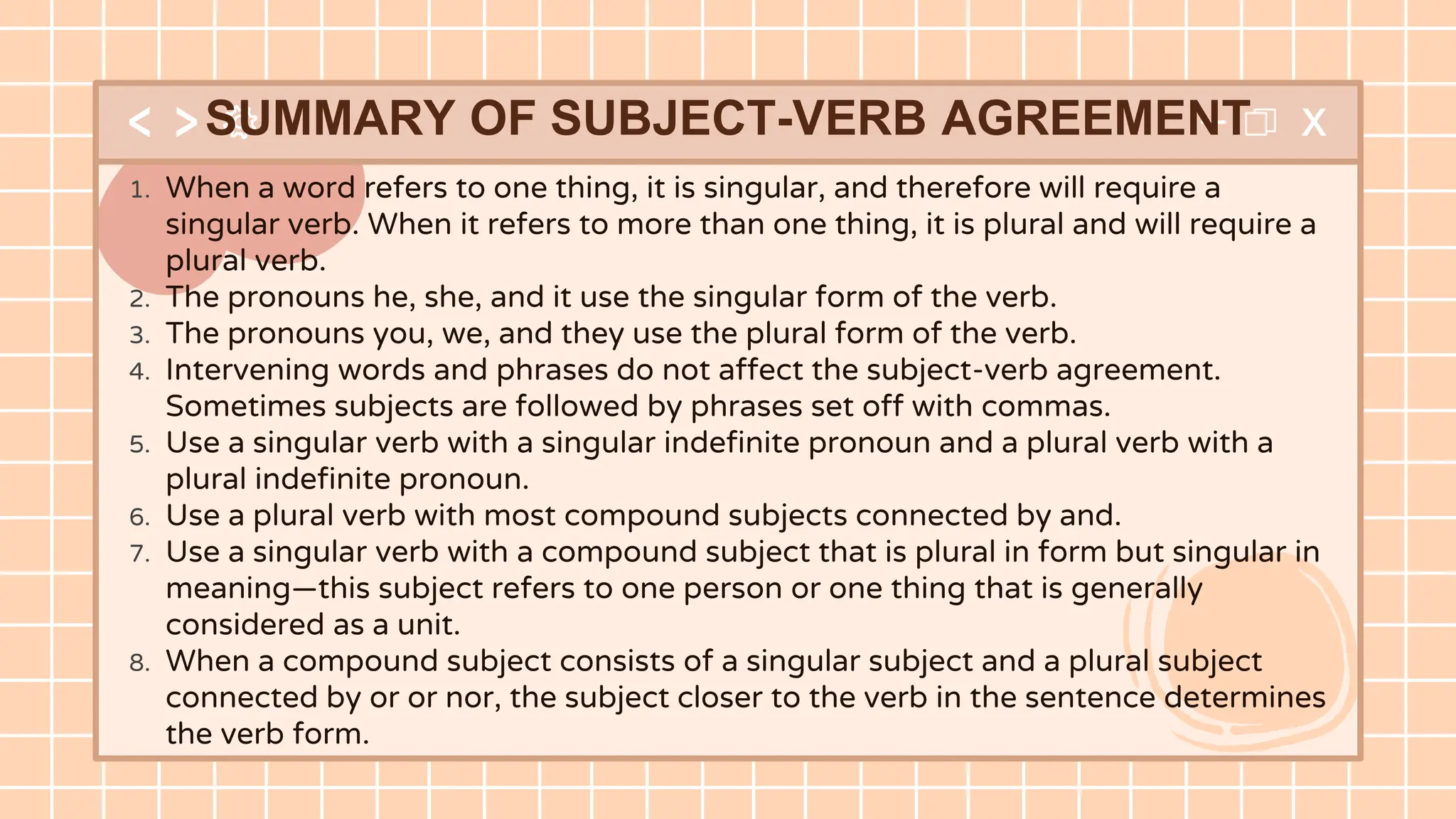 Subject Verb Agreement Ppt Ppt Ppt Ppt Pppt Ppt Ppt Ppt