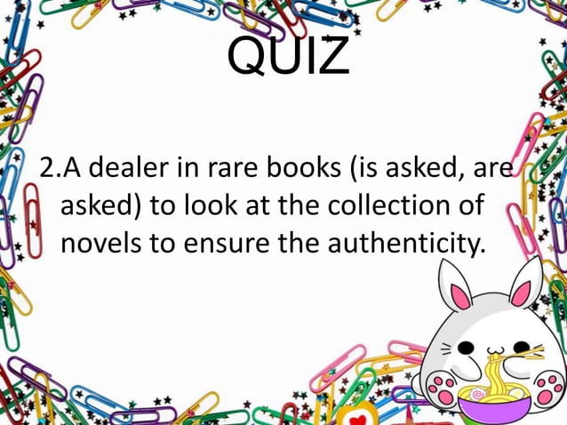 SUBJECT-VERB AGREEMENT with Prepositional Phrase | PPT