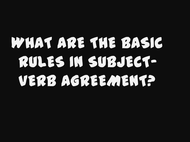 SUBJECT-VERB AGREEMENT with Prepositional Phrase | PPT