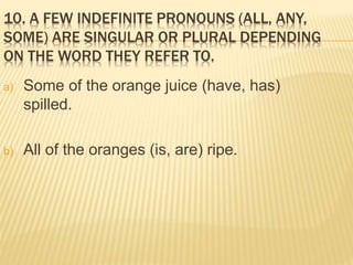 Subject and Verb Agreement | PPTX