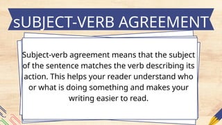 Rules in Subject-Verb Agreement Presentation | PPTX