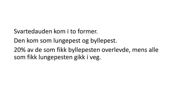 Svartedauden | PPT | Free Download