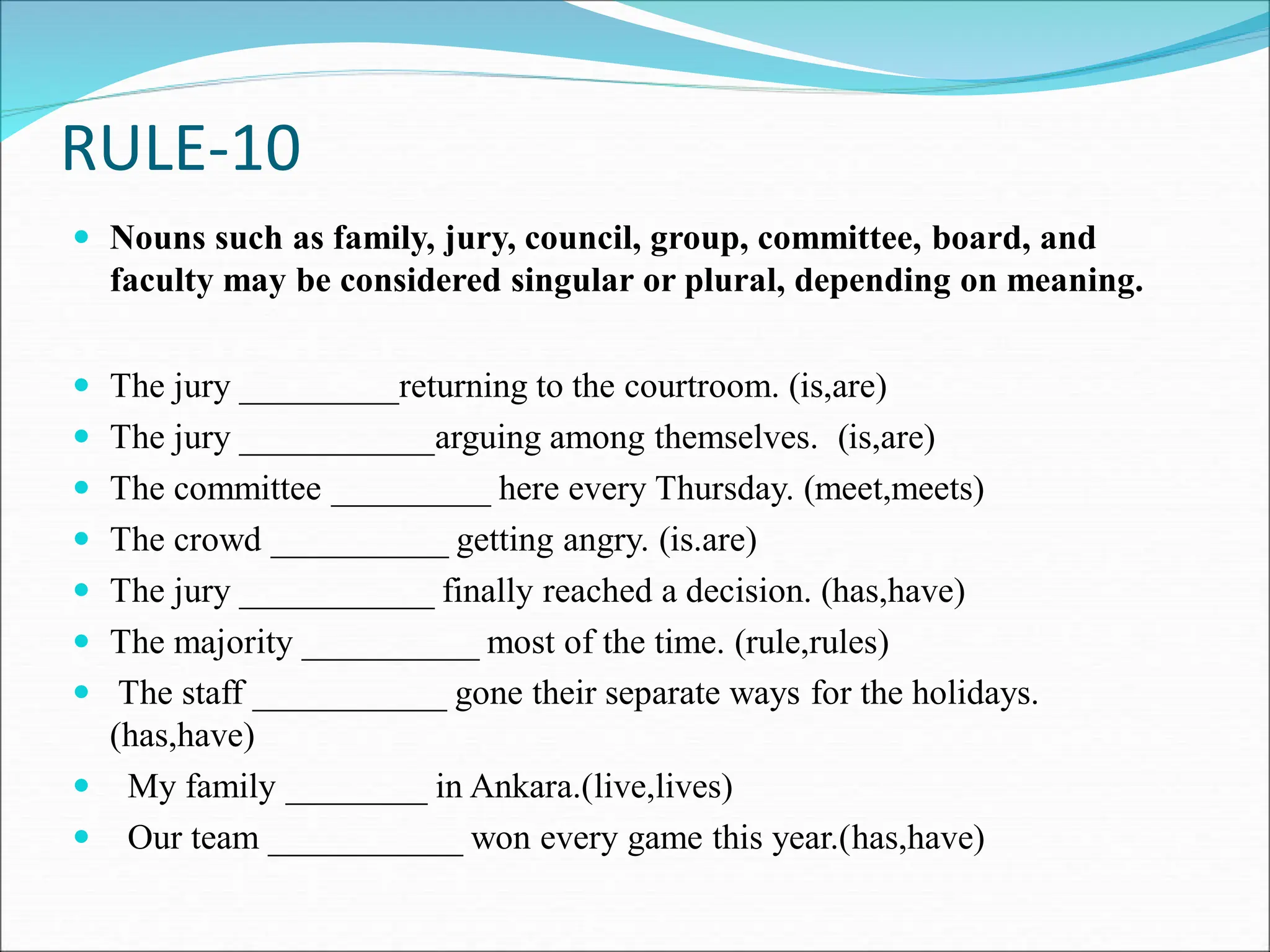 A ppt on the topic Subject verb agreement | PDF