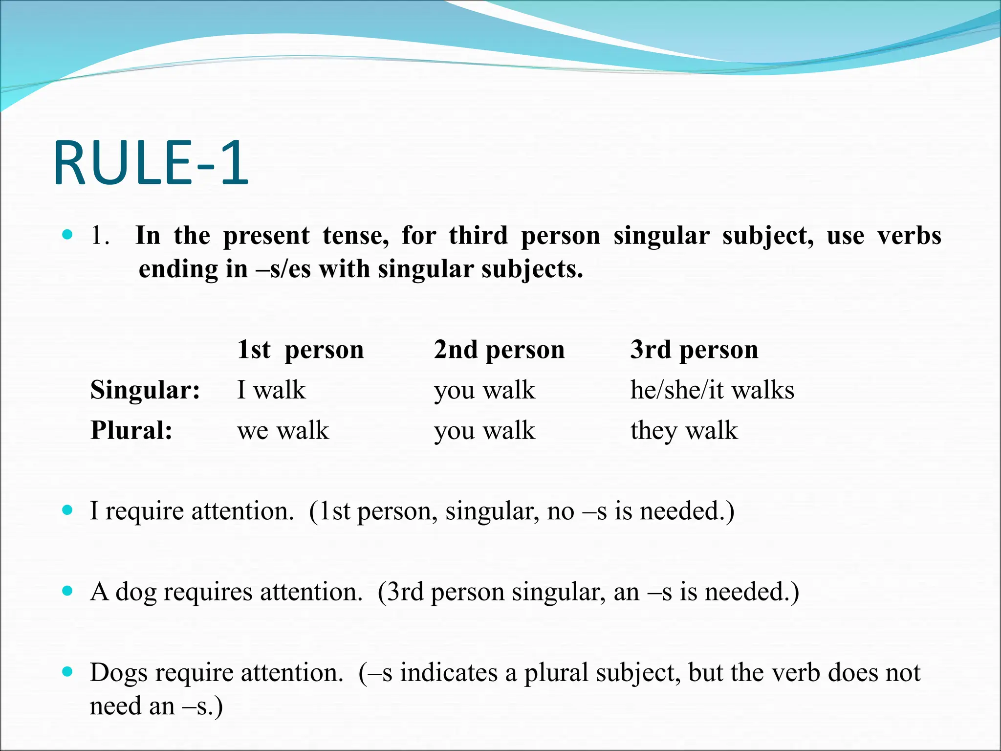 A ppt on the topic Subject verb agreement | PDF