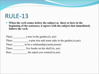 A ppt on the topic Subject verb agreement | PDF