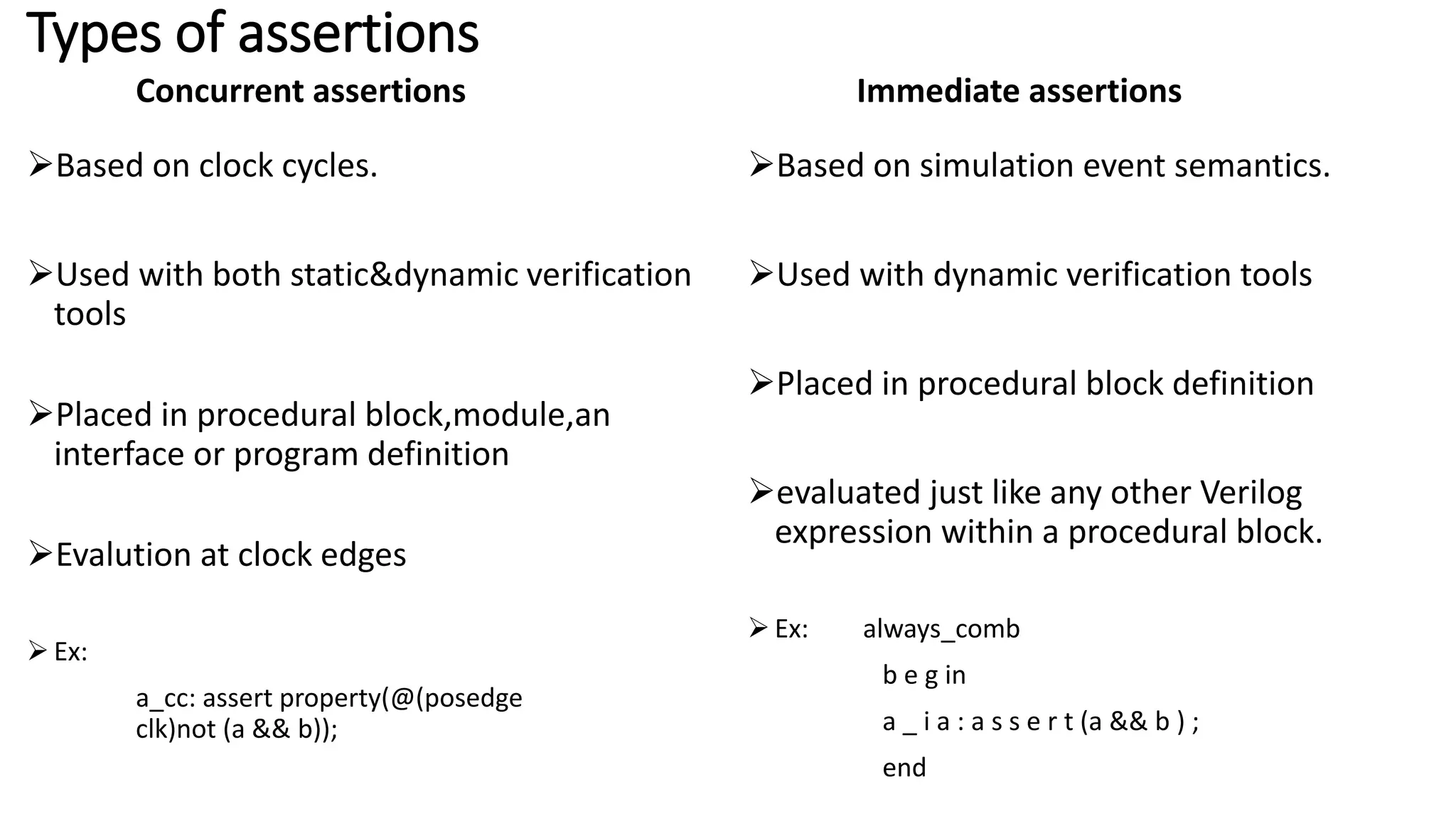 System Verilog Assertions Ppt