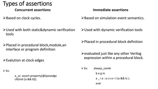 System Verilog Assertions Ppt