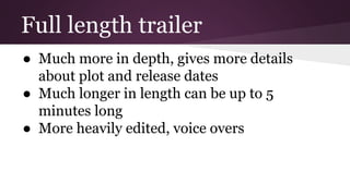 Teaser vs trailer | PPTX